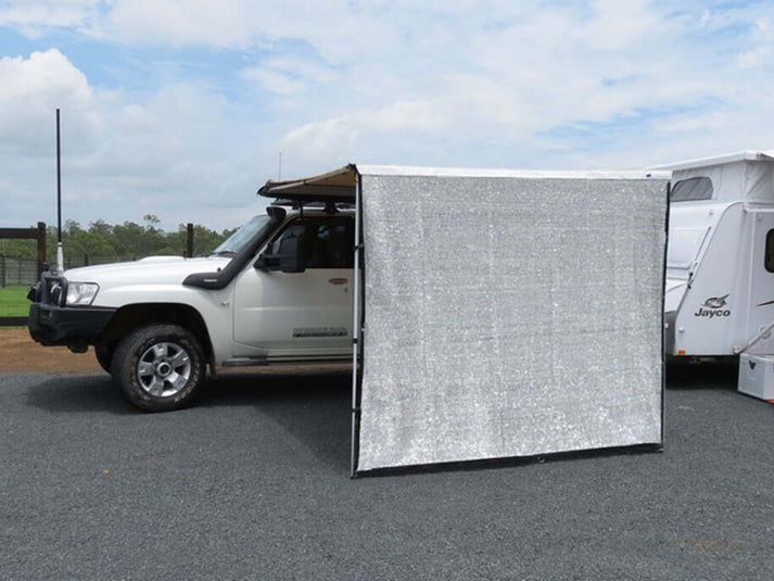 2.7m x 2m Cool Shade Privacy Screen – Camping Mat Warehouse